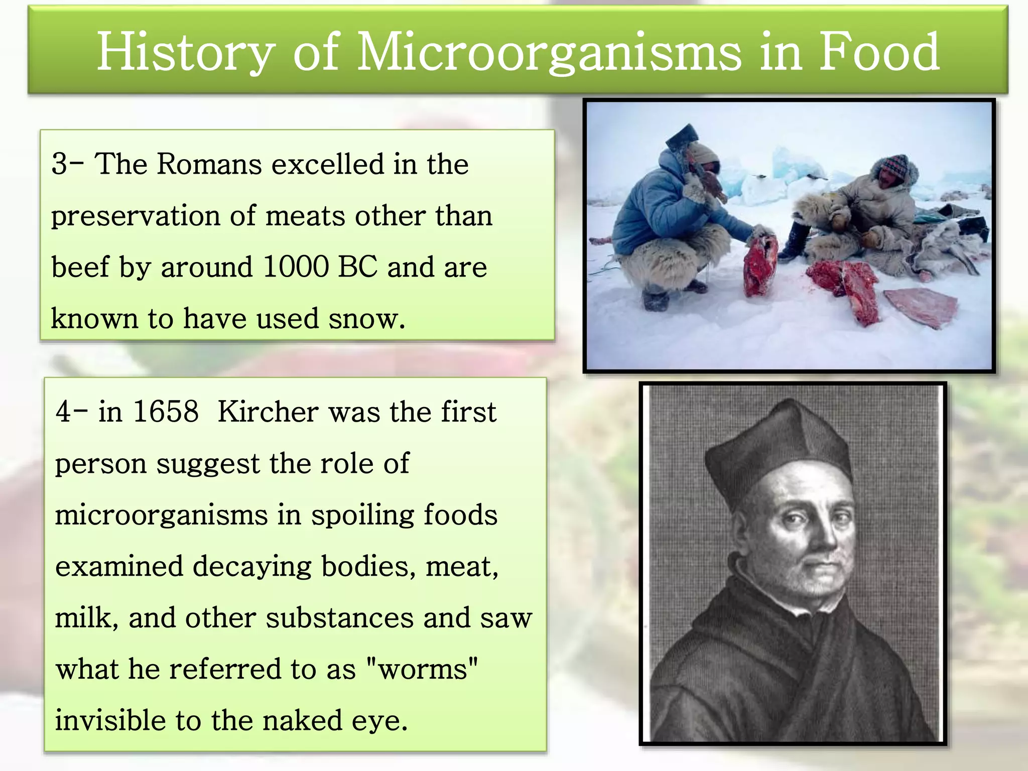 History of microorganisms in food | PPTX