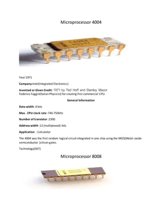 History of microprocessor.pptx