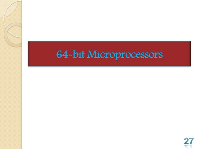 History of microprocessors | PPTX | Computing | Technology & Computing