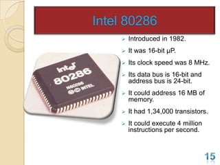 History of microprocessors | PPTX