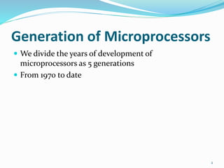 History of microprocessors copy | PPT