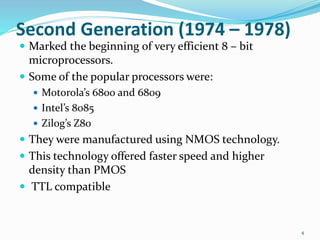 History of microprocessors copy | PPT