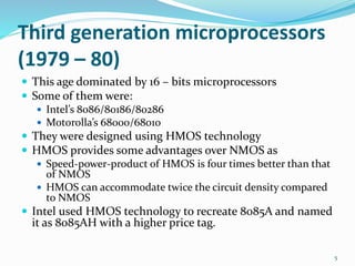 History of microprocessors copy | PPT