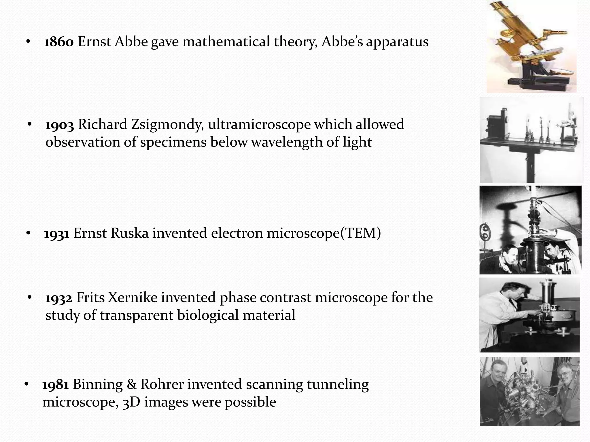 History of microscope for the study of cell | PPTX