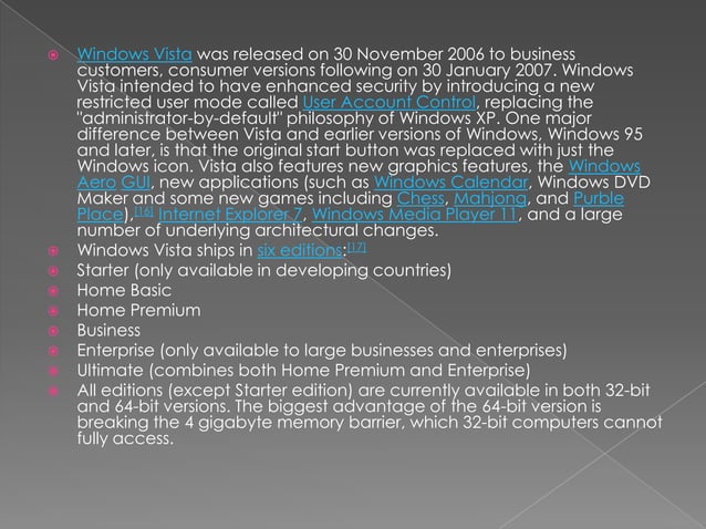 History of microsoft windows | PPT