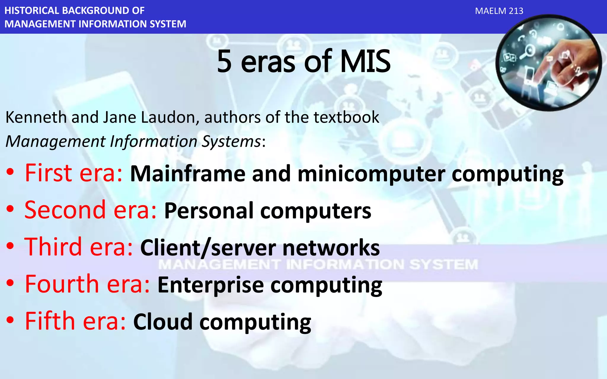 History of Management Information System | PPTX