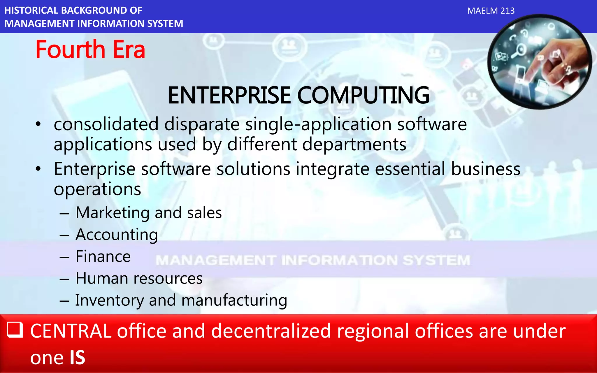 History of Management Information System | PPTX