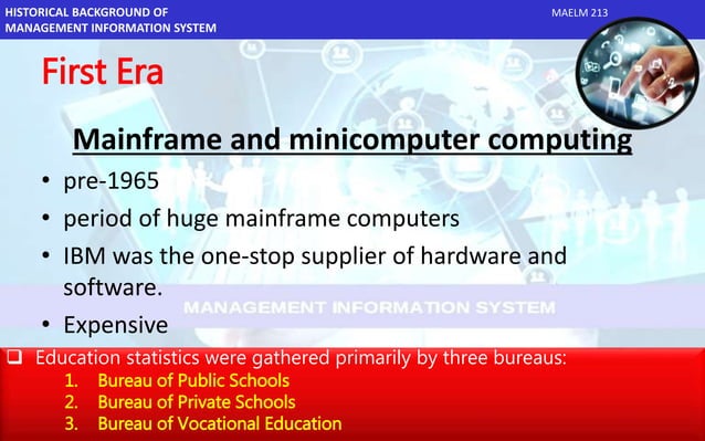 History of Management Information System | PPTX | Internet | Computing