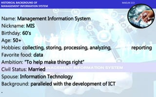 History of Management Information System | PPTX