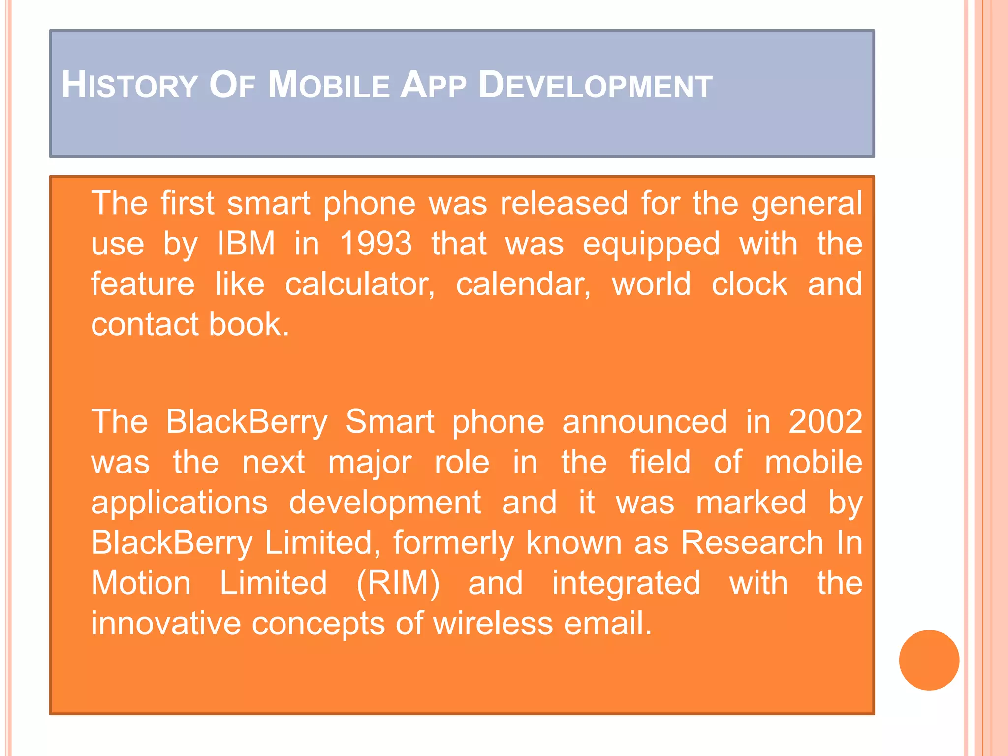 History Of Mobile Apps Pptx