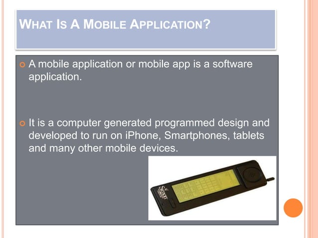 History of mobile apps | PPTX | Operating Systems | Computer Software ...