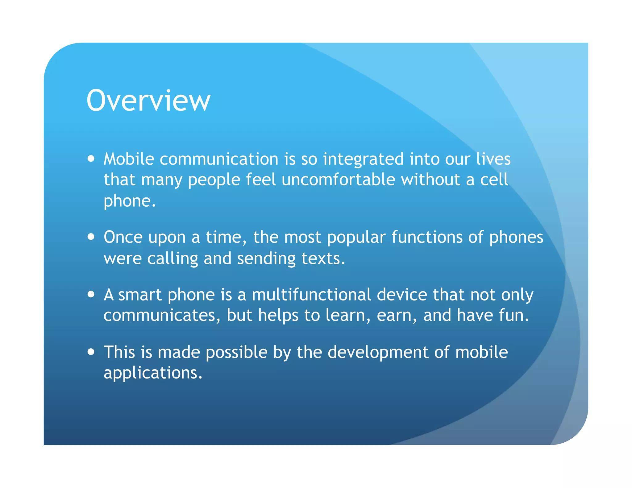 History of mobile apps | PDF