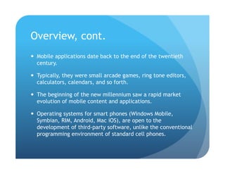 History of mobile apps | PDF