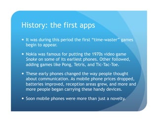 History of mobile apps | PDF