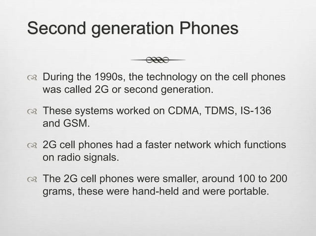 History of mobile phones | PPTX | Smartphones | Consumer Electronics