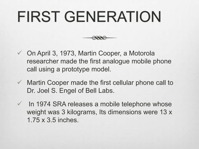 History of mobile phones | PPTX | Smartphones | Consumer Electronics