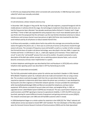 History of mobile phones | DOCX