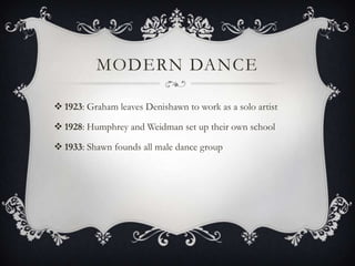History of Modern Dance | PPTX