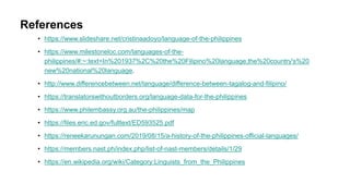 History of Modern Philippine Linguistics and Filipino Linguists and ...