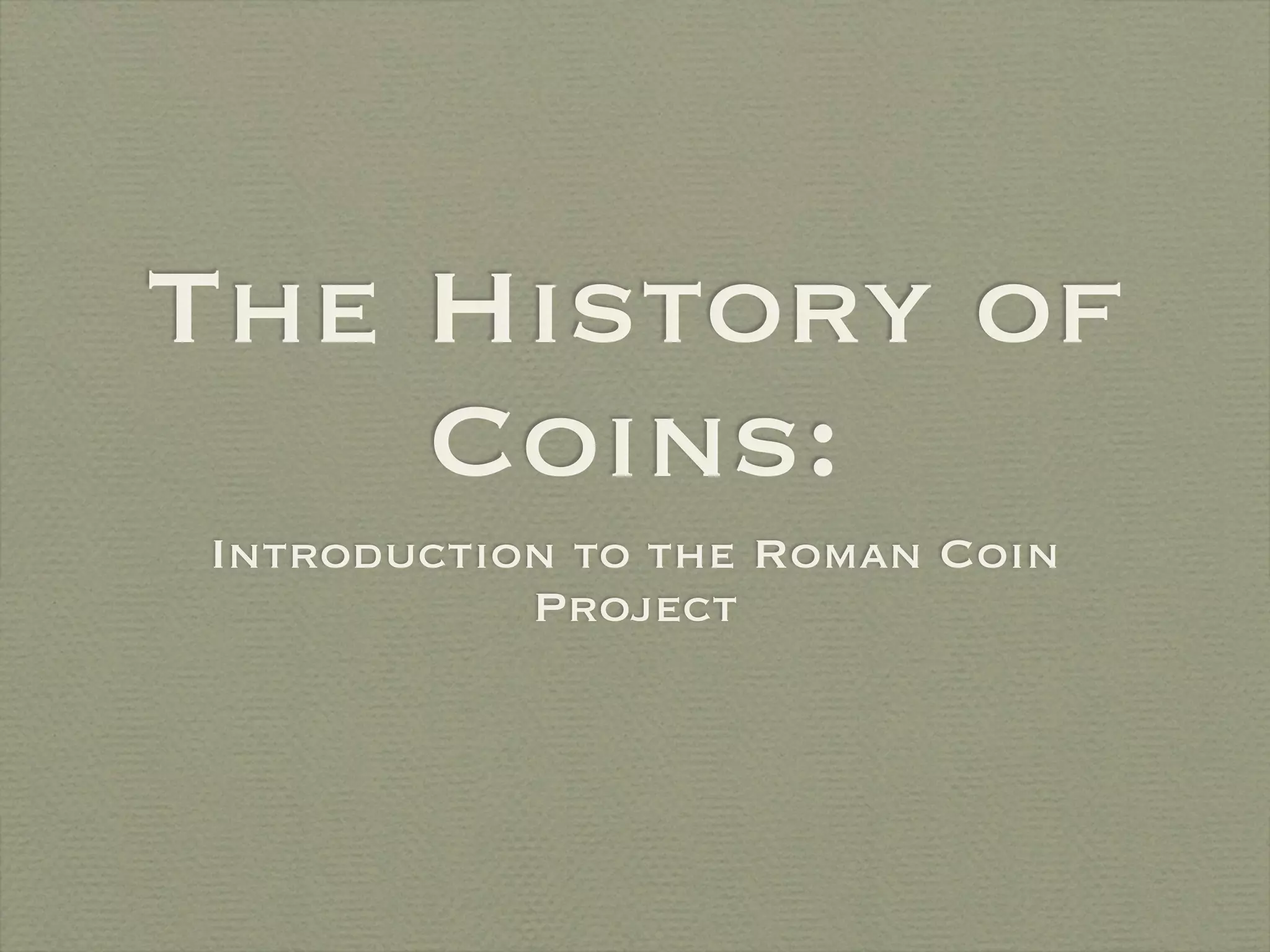 History of money | KEY