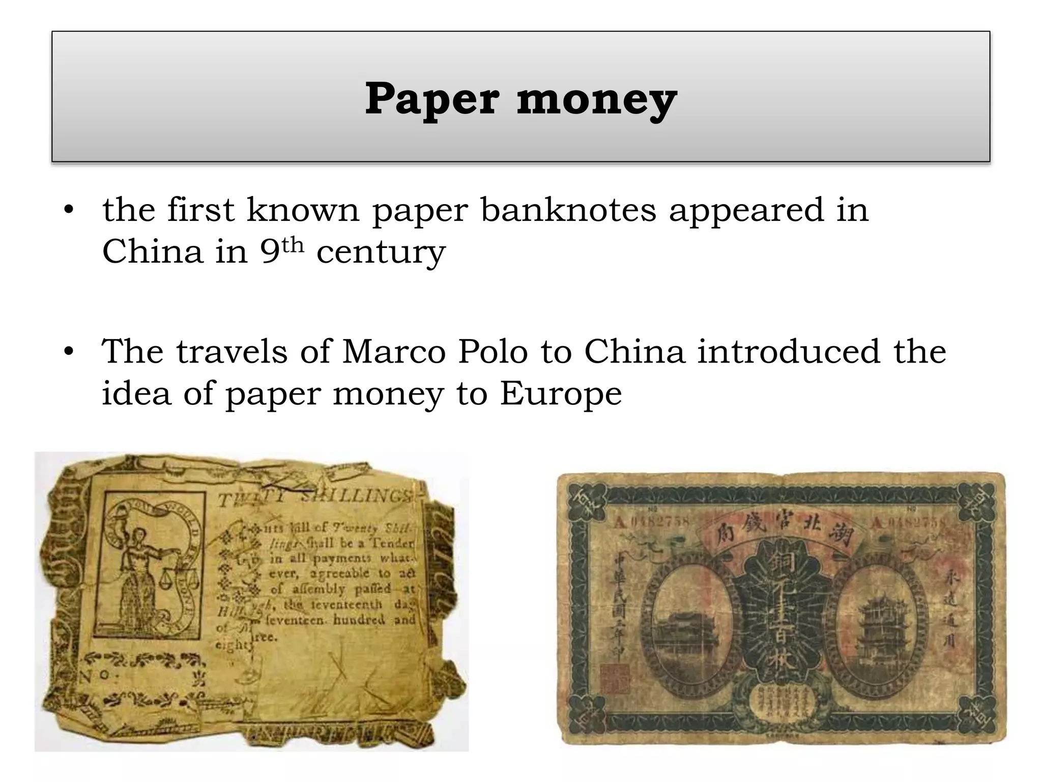 History of money | PPTX