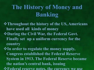 History of money and banking | PPTX