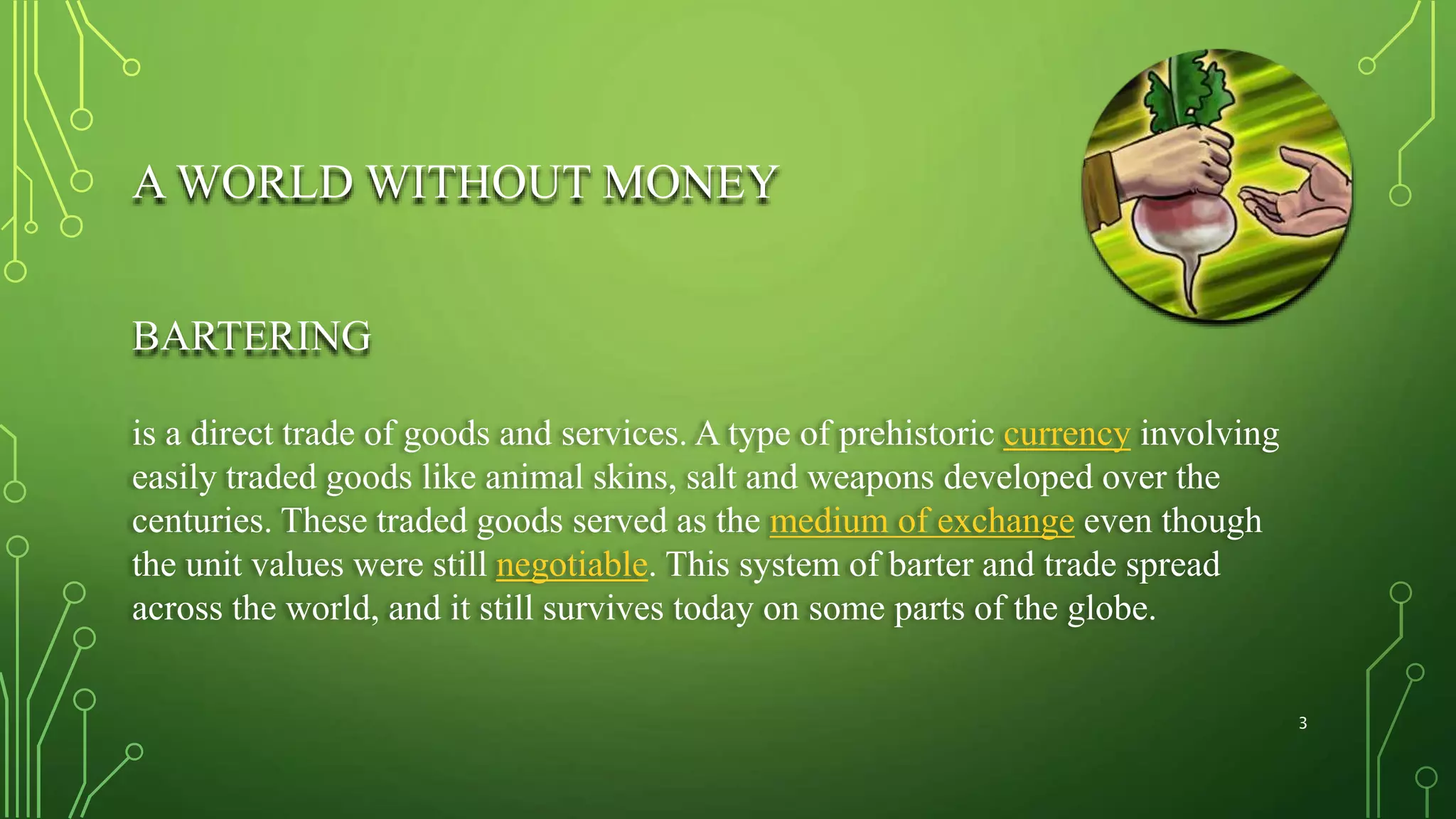 History of money and banking project | PPTX