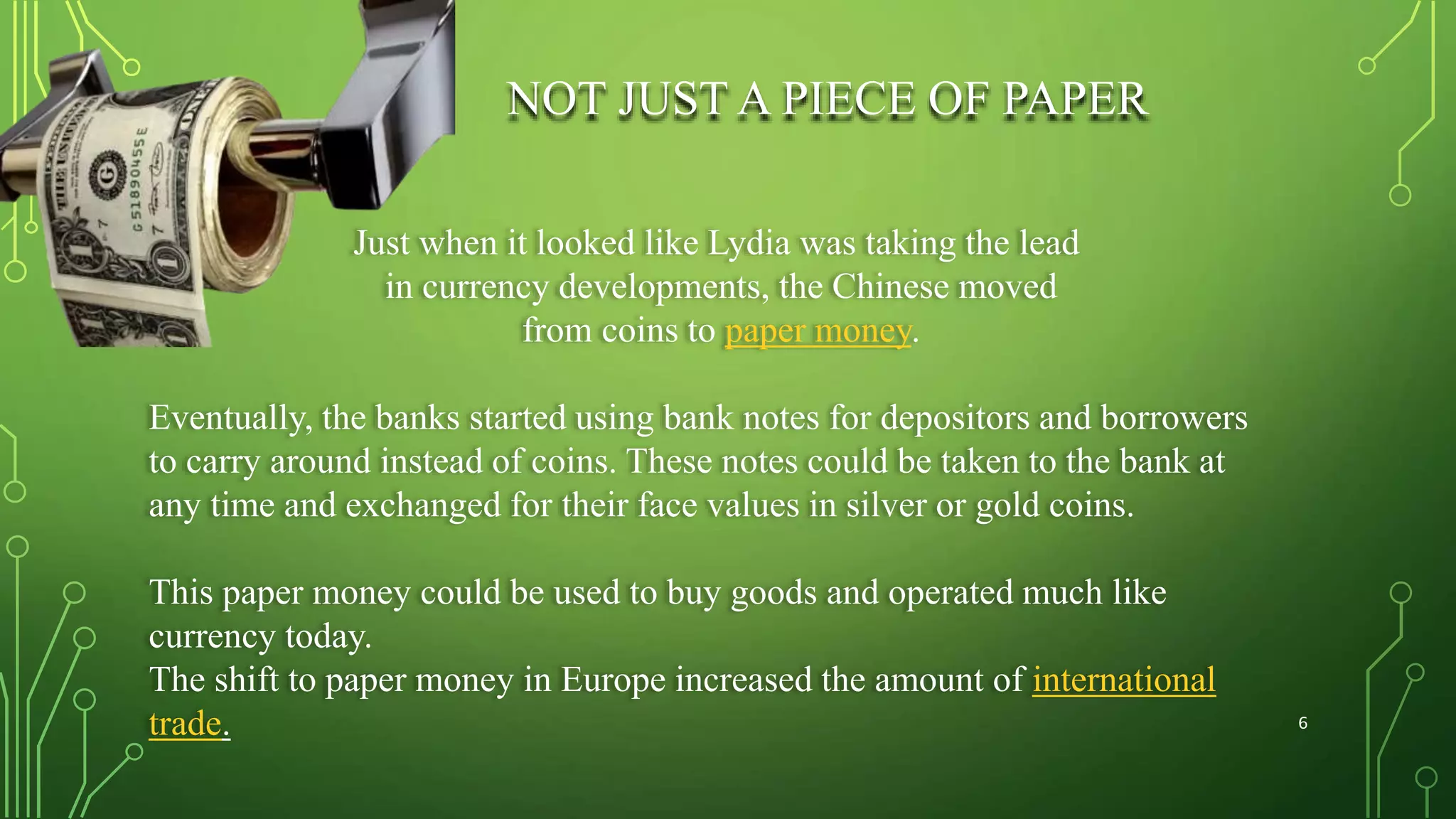 History of money and banking project | PPTX