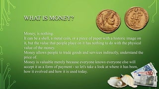History of money and banking project | PPTX