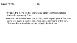 History of movie trailers | PPT