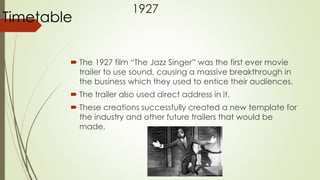 History of movie trailers | PPT