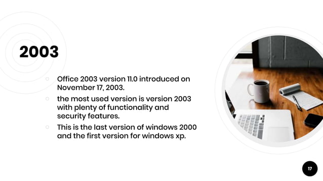 History of ms office | PPTX | Desktop Publishing | Computer Software ...