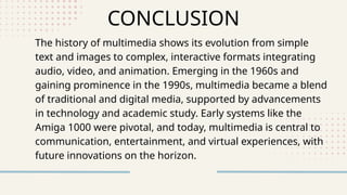 history of multimedia computing sem 2 pp | PPTX