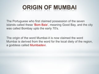 History of mumbai | PPTX
