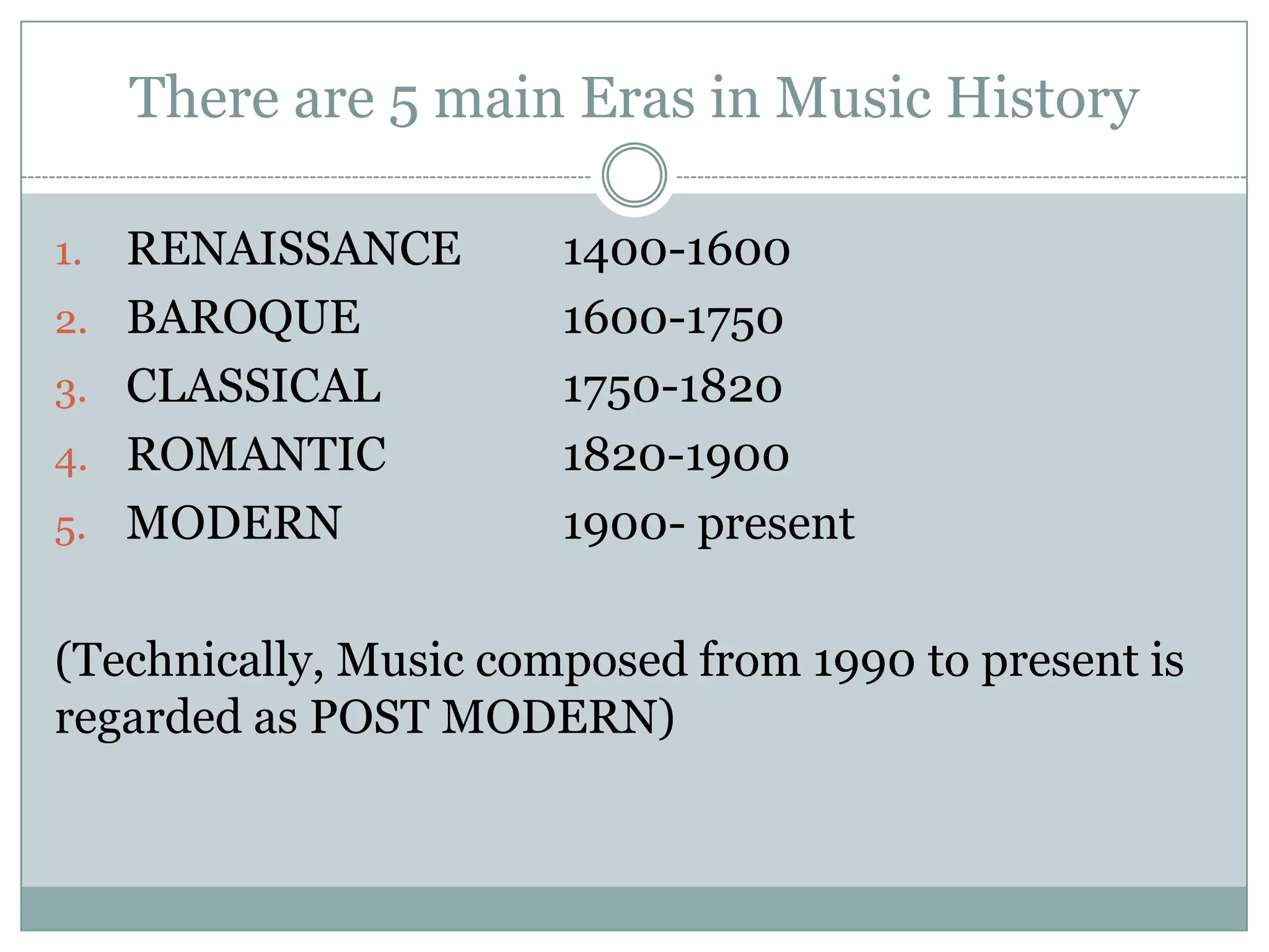 History of music | PPTX