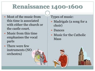 History of music | PPTX