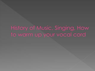 History of music | PPTX