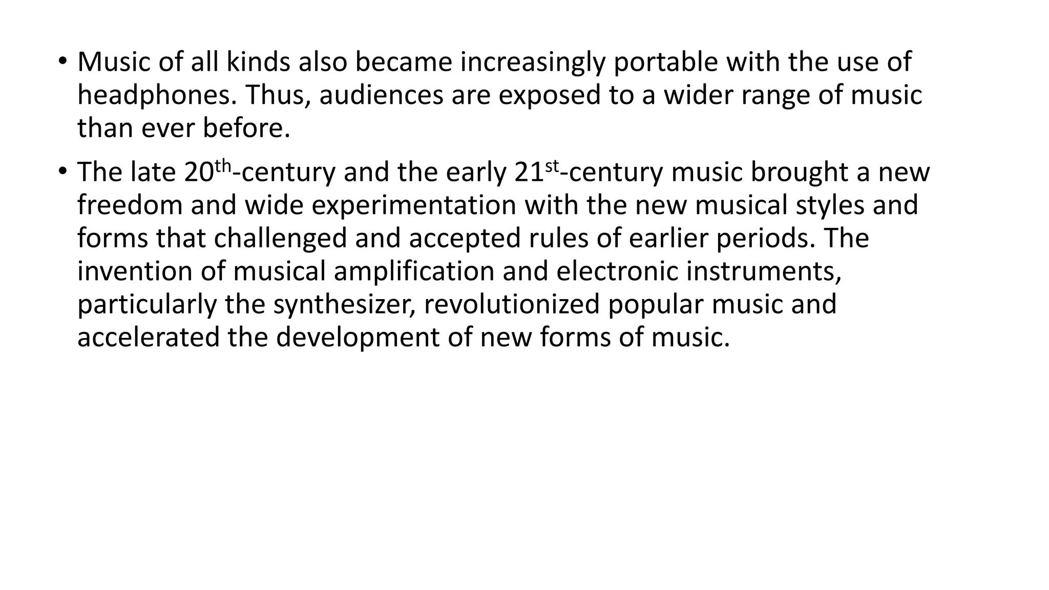 History of music | PPTX