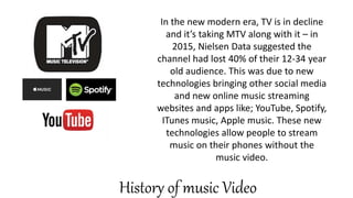 Research: The History of Music Videos | PPTX