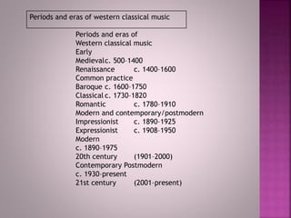History of music | PPTX