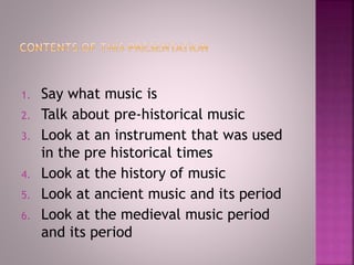 History of music | PPTX