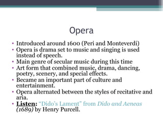 History of Music -Baroque and Classical | PPT