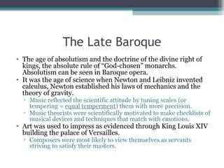 History of Music -Baroque and Classical | PPT