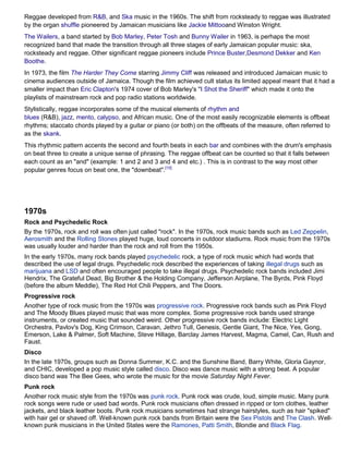 History of music 50s 60s etc | DOCX