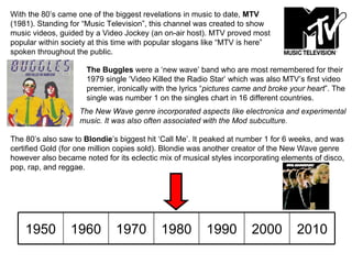 History of Music (1950 - 2010) | PPT