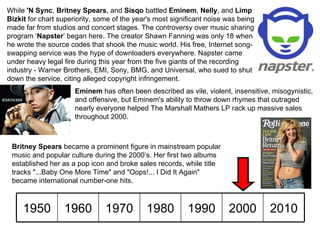 History of Music (1950 - 2010) | PPT