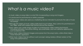 History of music video | PPT
