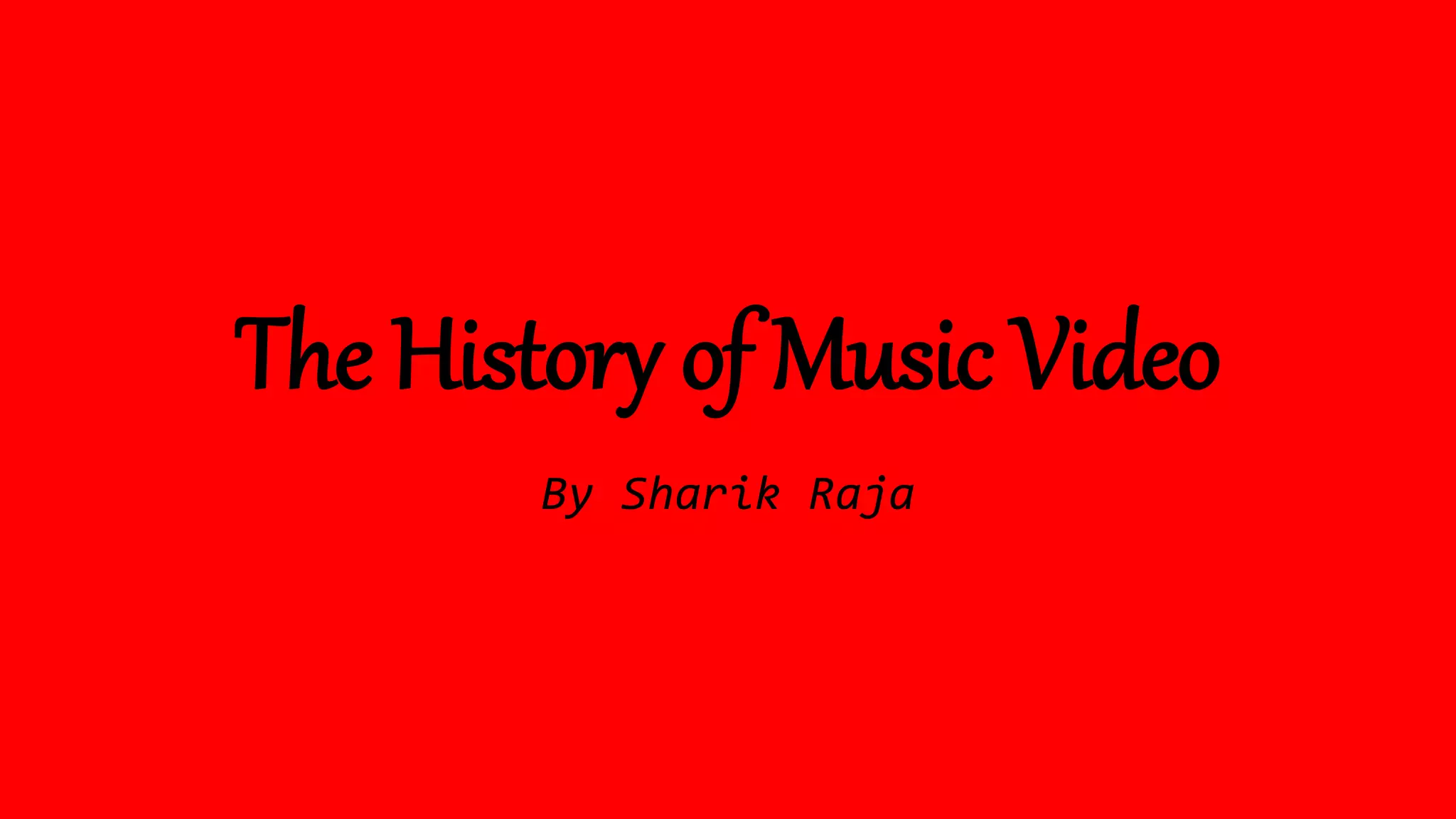 The History Of Music Video | PPT
