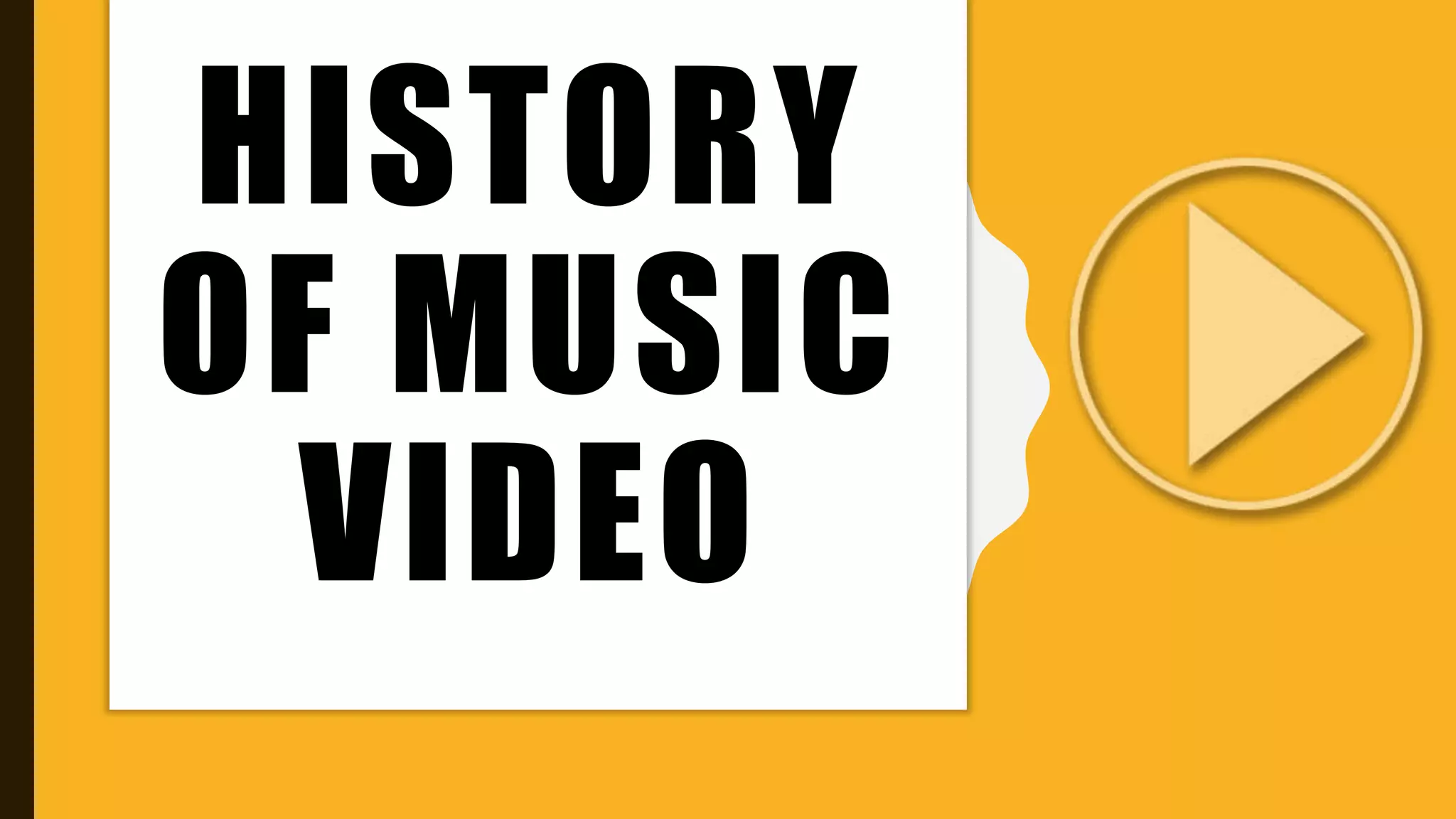 History of music video | PPT