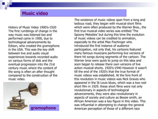 History of music videos | PPT